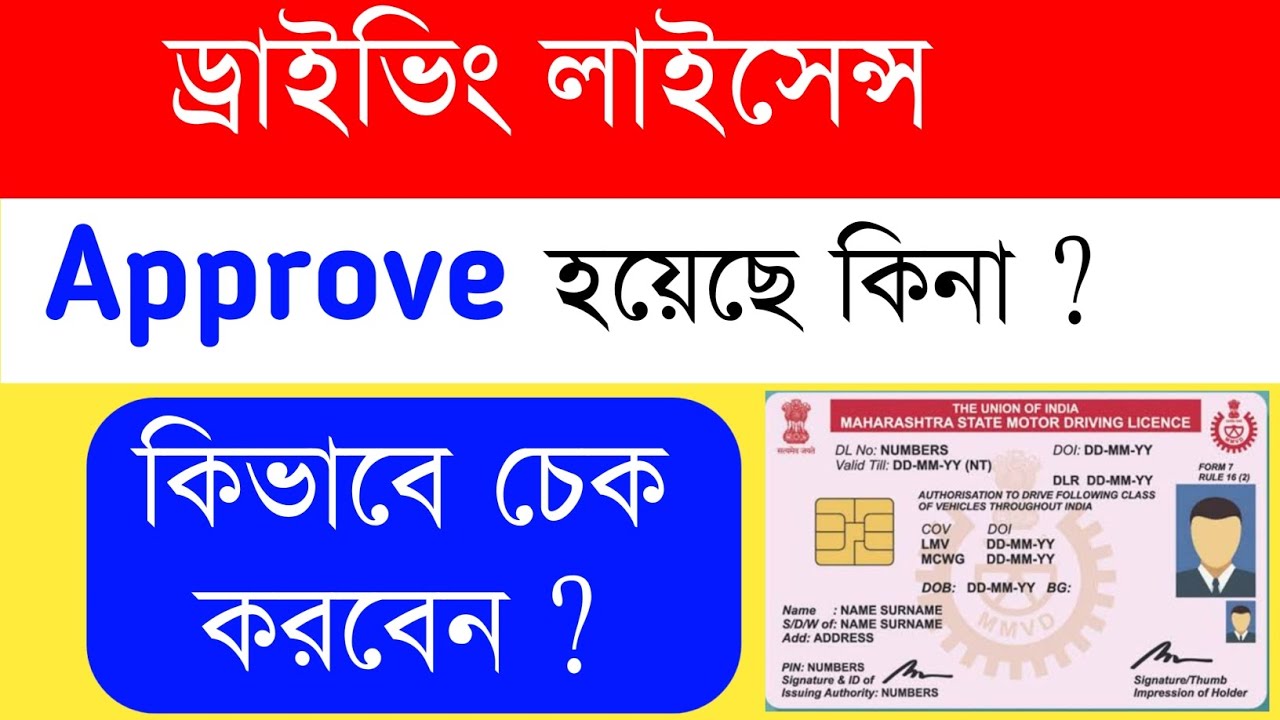 Driver Licence Status Check Online | Your Driving Licence Approve Or ...