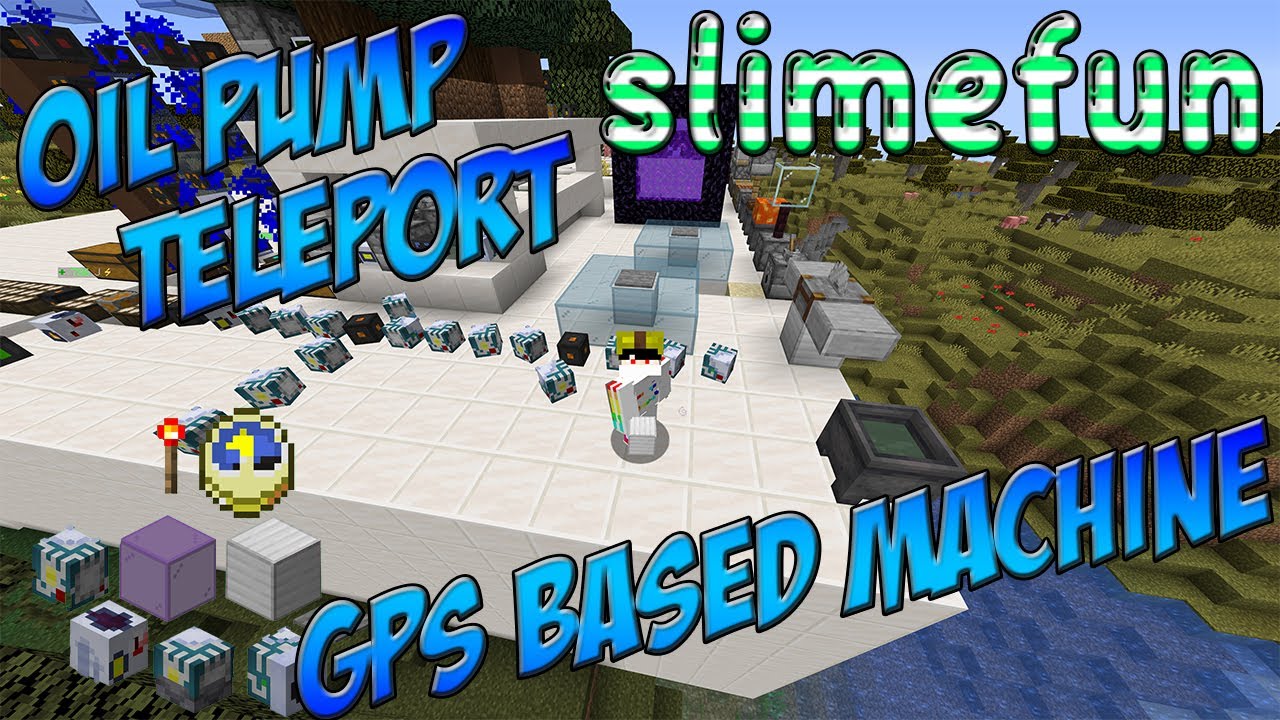 BAHAS LENGKAP GPS MACHINE, OIL PUMP, TELEPORTASI - MINECRAFT SLIMEFUN TUTORIAL INDONESIA PART 3 ...