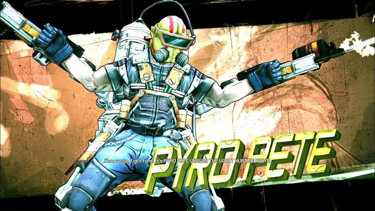 Borderlands 2 Boss Pyro Pete Куда же ты лифт - YouTube