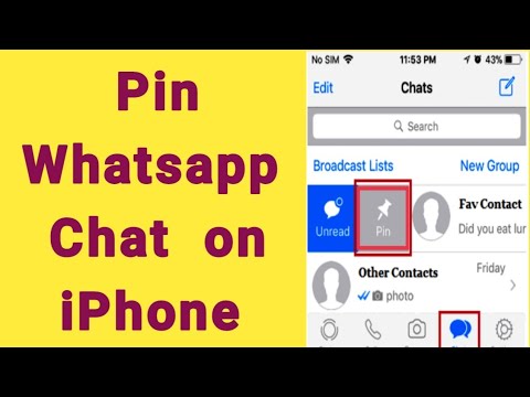 how to pin Whatsapp chat in iphone | how to pin chat in Whatsapp on ...