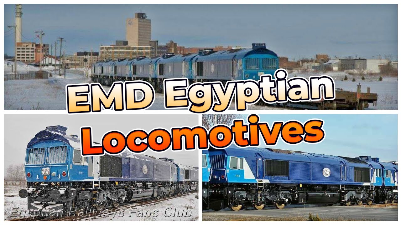 EMD Locomotives in Egyptian National Railways - YouTube