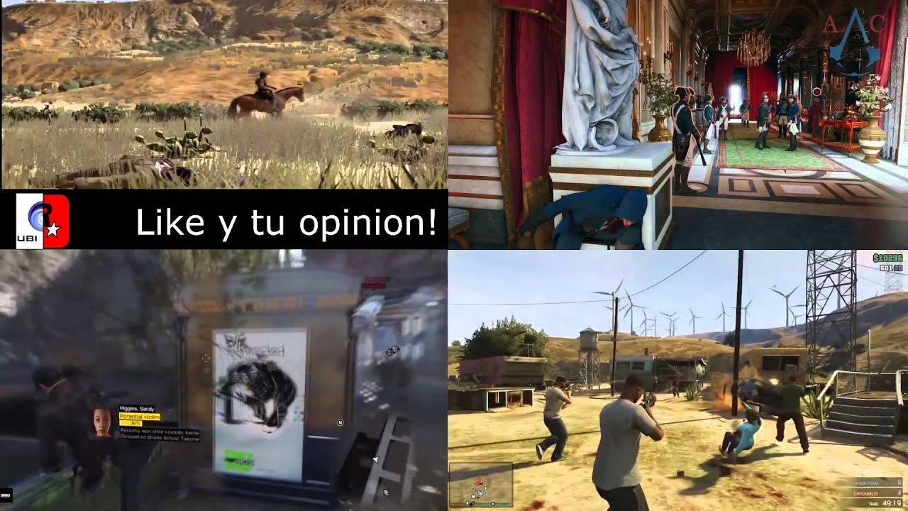¿Ubisoft VS. Rockstar? ¿Estan enfrentadas? - YouTube