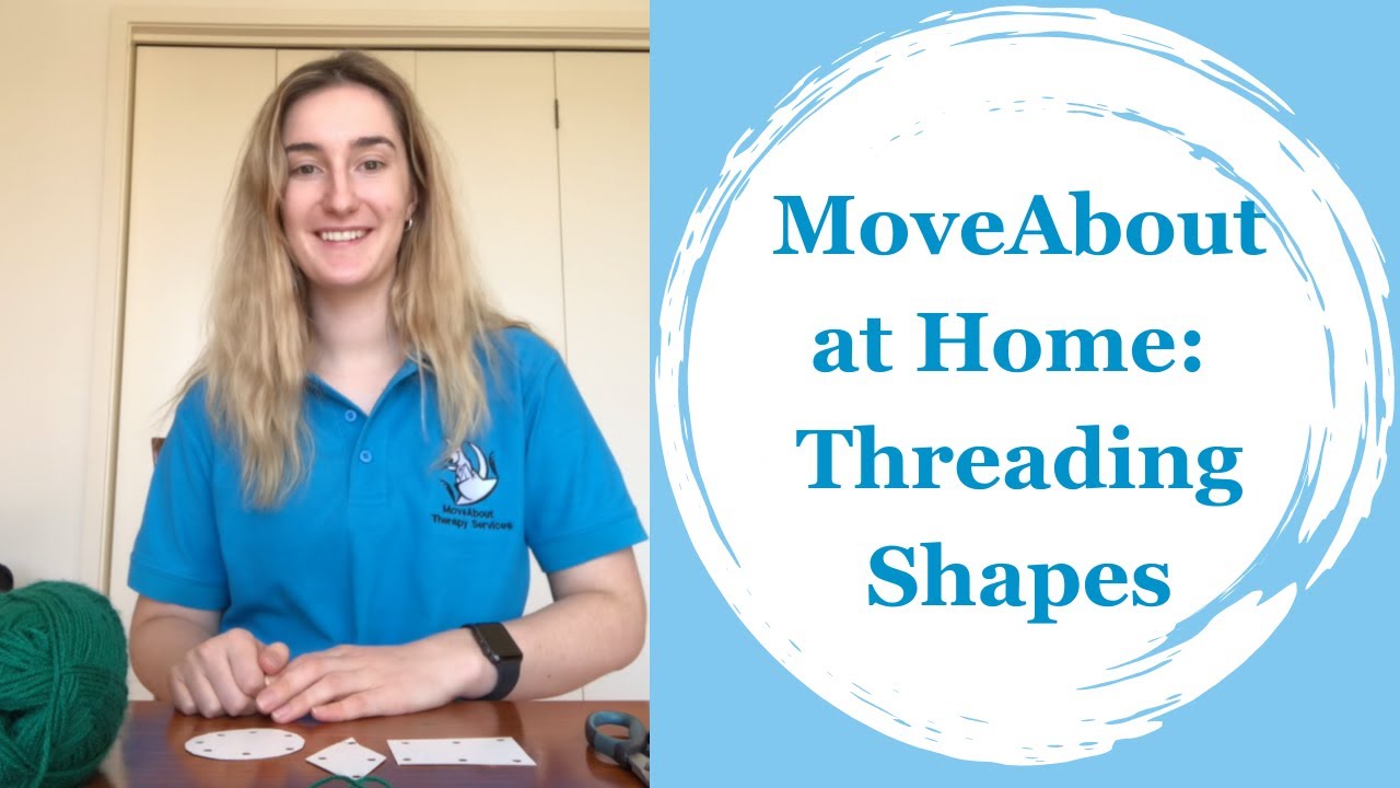 Fine Motor Activity #3: Threading Shapes - YouTube