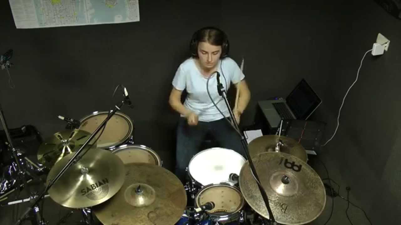 Wait M83 - (drum cover) Kasia - YouTube
