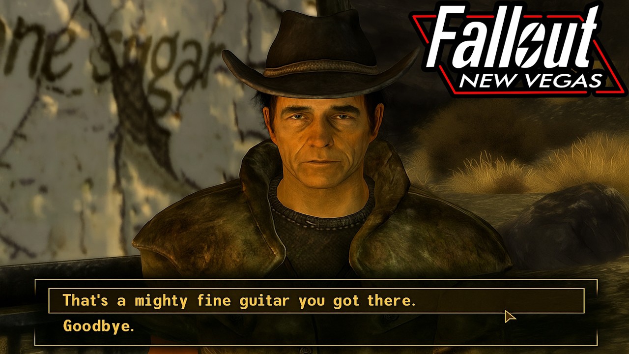 Johnny Cash Companion in Fallout New Vegas - YouTube