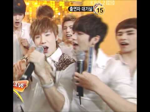110729 - WooGyu time @ Мůsiƙ Bαɳk (Bαcƙ Sʈαgę)