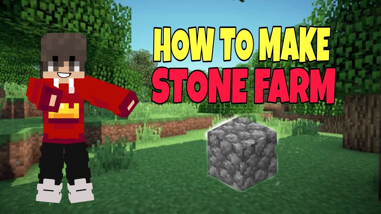 how to make stone farm 🥳 - YouTube