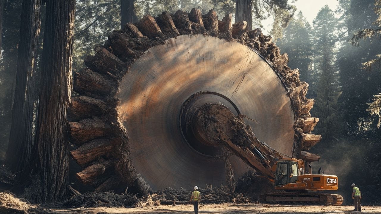 Amazing Fastest Wood Cutting Skill with Chainsaw - Taking Down Big ...