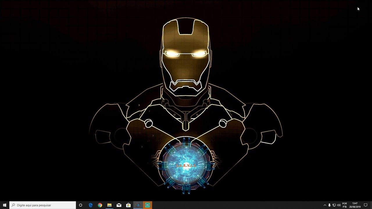 Jarvis IoT Edition Trocando o papel de parede pelo VBScript - YouTube