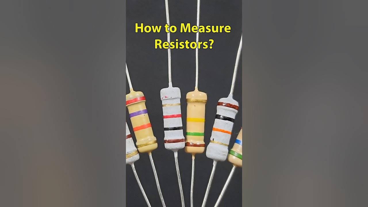 How to Measure Resistors using Digital Multimeter - YouTube