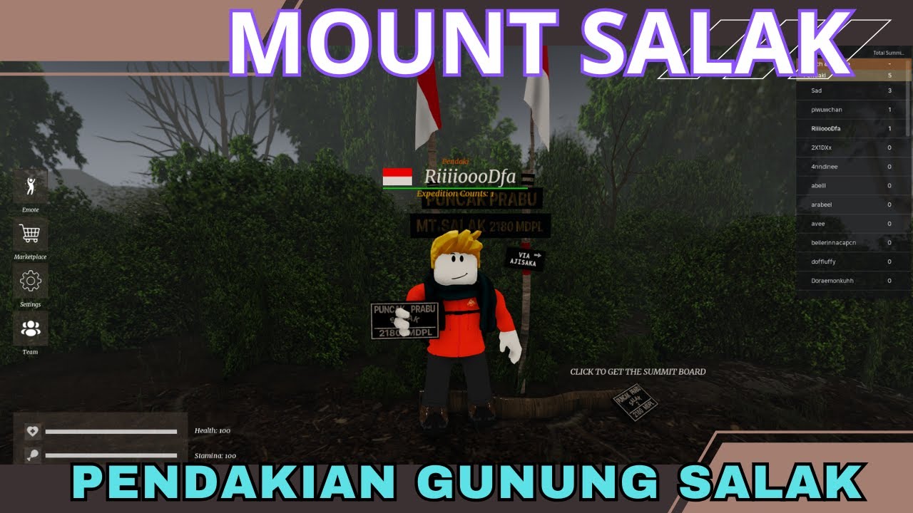 Pendakian Gunung Salak Yang Seram - Roblox - Pendakian Gunung Salak ...