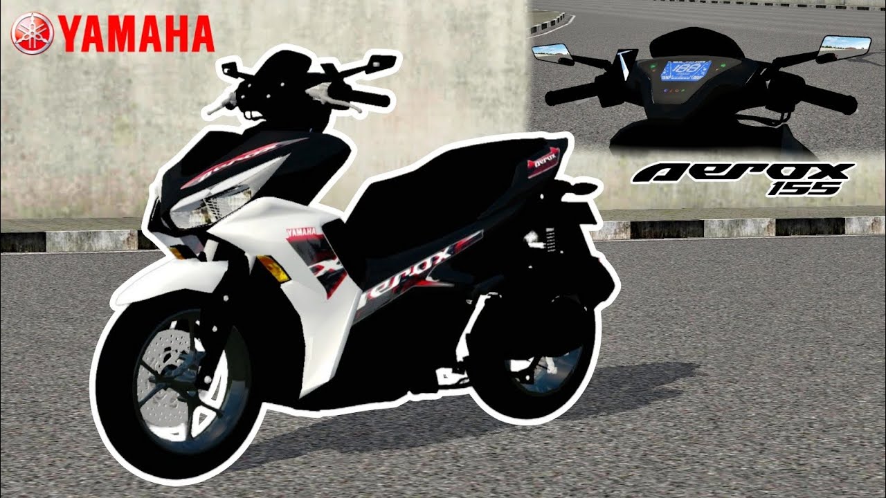 ALL NEW YAMAHA AEROX 155 CONNECTED 2023 | MOD BUSSID DETAIL - YouTube