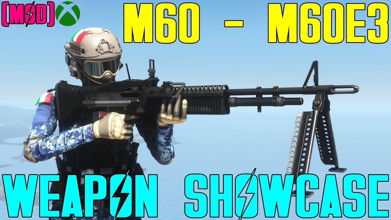 Fallout 4: Weapon Showcases: M60 - M60E3 (Mod - XB1 Ported) - YouTube