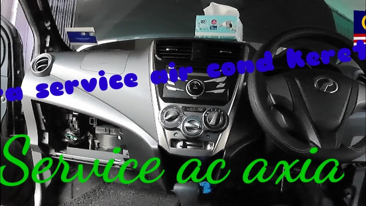 Cara service air cond axia - YouTube