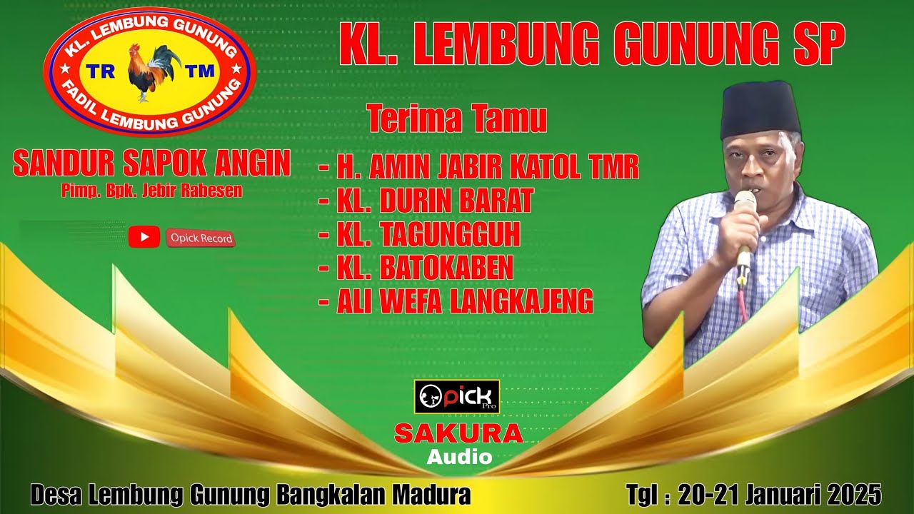 SANDUR MADURA -KL Sepo Lembung Gunung/Bpk Isro’ Panggilan Part1 - YouTube