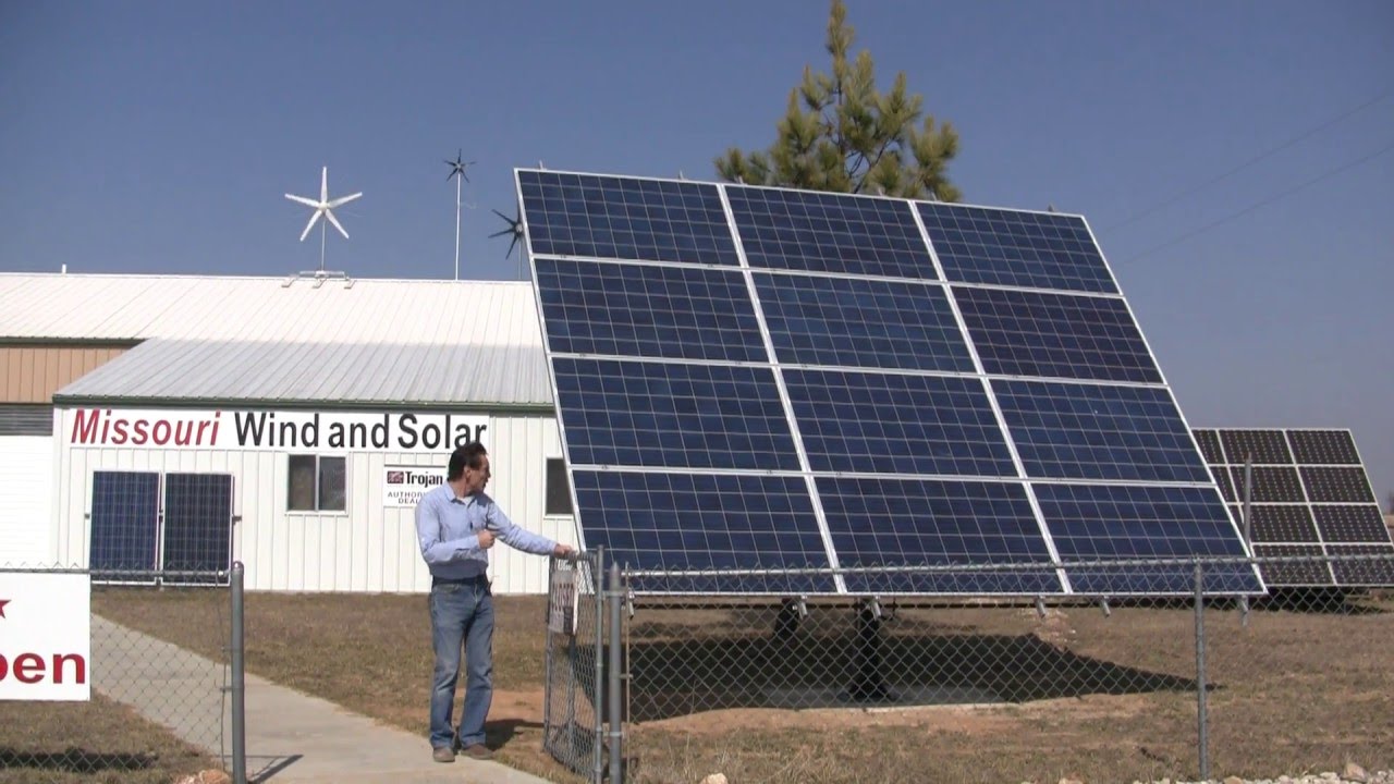 Missouri Wind and Solar Reviews Solar Time Tracker demonstration - YouTube