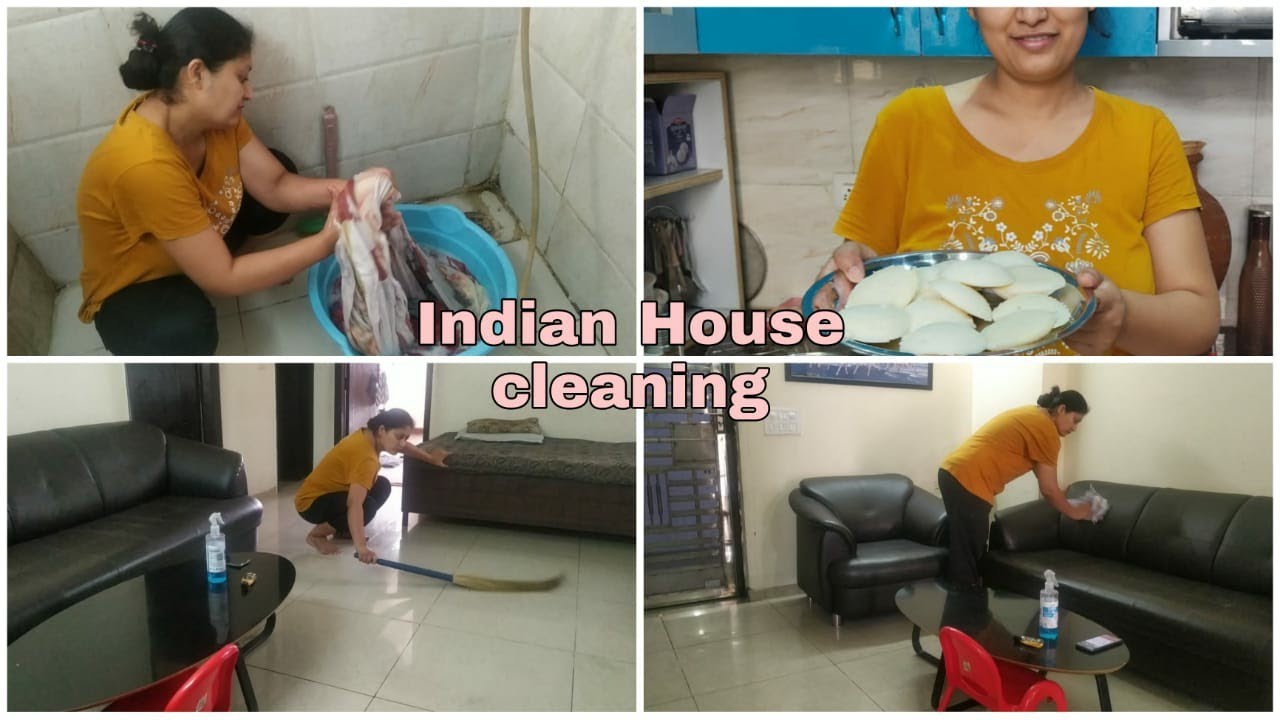 Indian mom House cleaning routine || Dusting || Indian morning house ...
