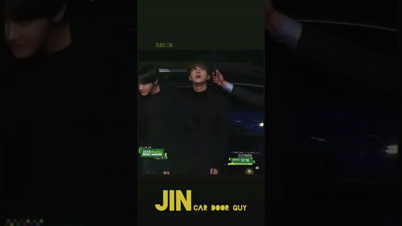 BTS JIN : CAR DOOR GUY #BTSJIN #CARDOORGUY - YouTube