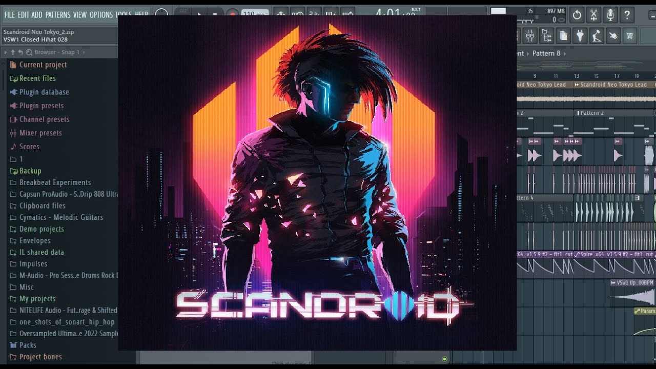 Scandroid - Neo-Tokyo FL Studio #synthwave #scandroid - YouTube