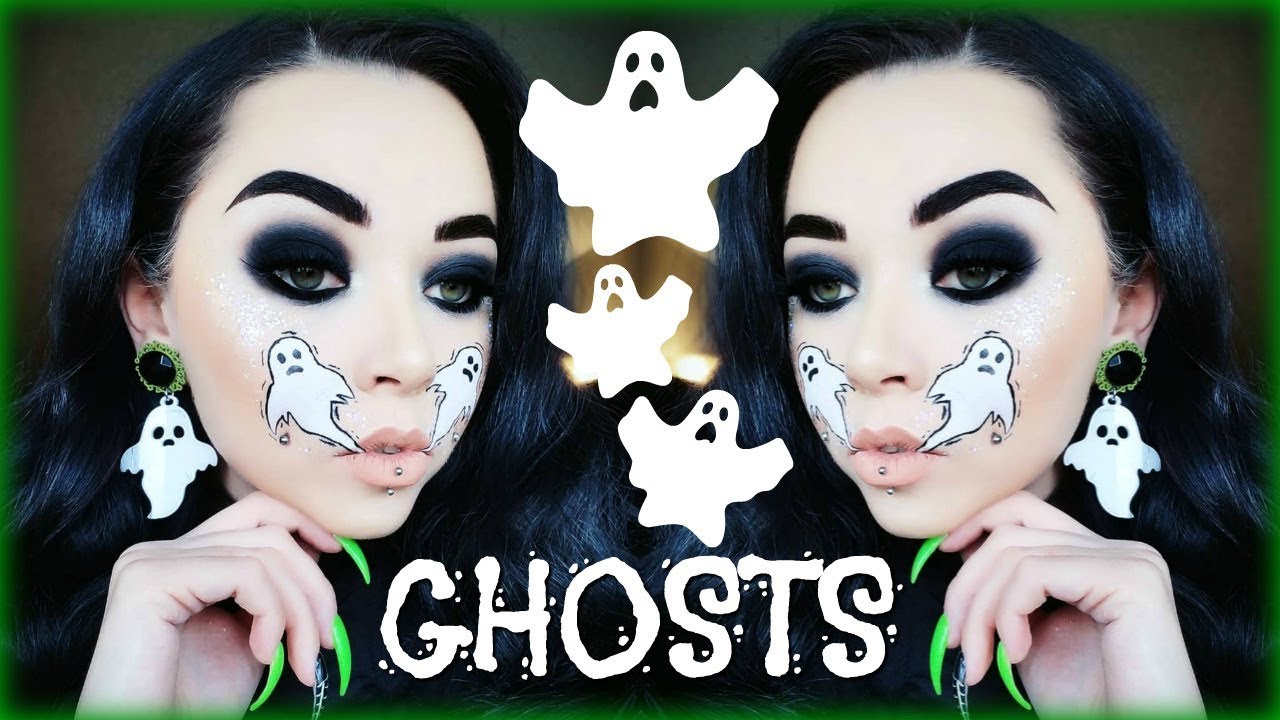 Quick Glam Ghost Halloween Makeup Tutorial | Sydney Nicole - YouTube