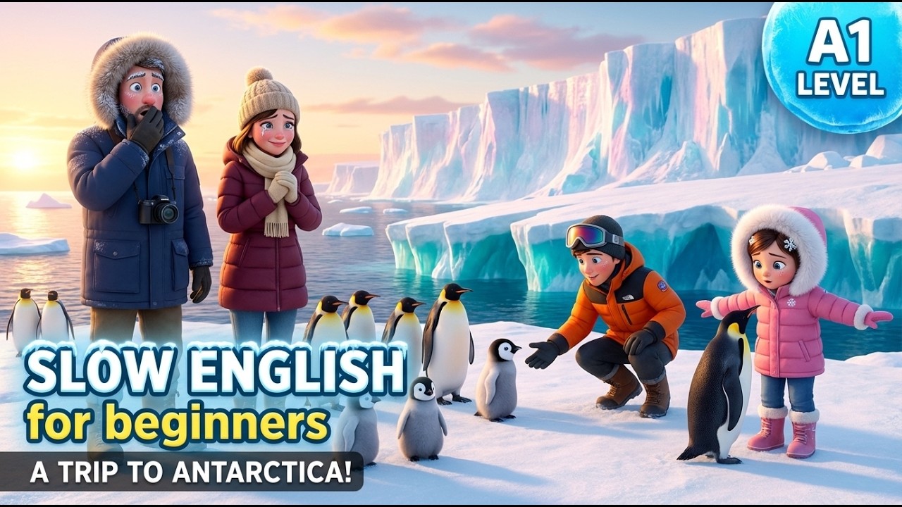 Our Family Ice Adventure in Antarctica | Easy English Listening Story ...