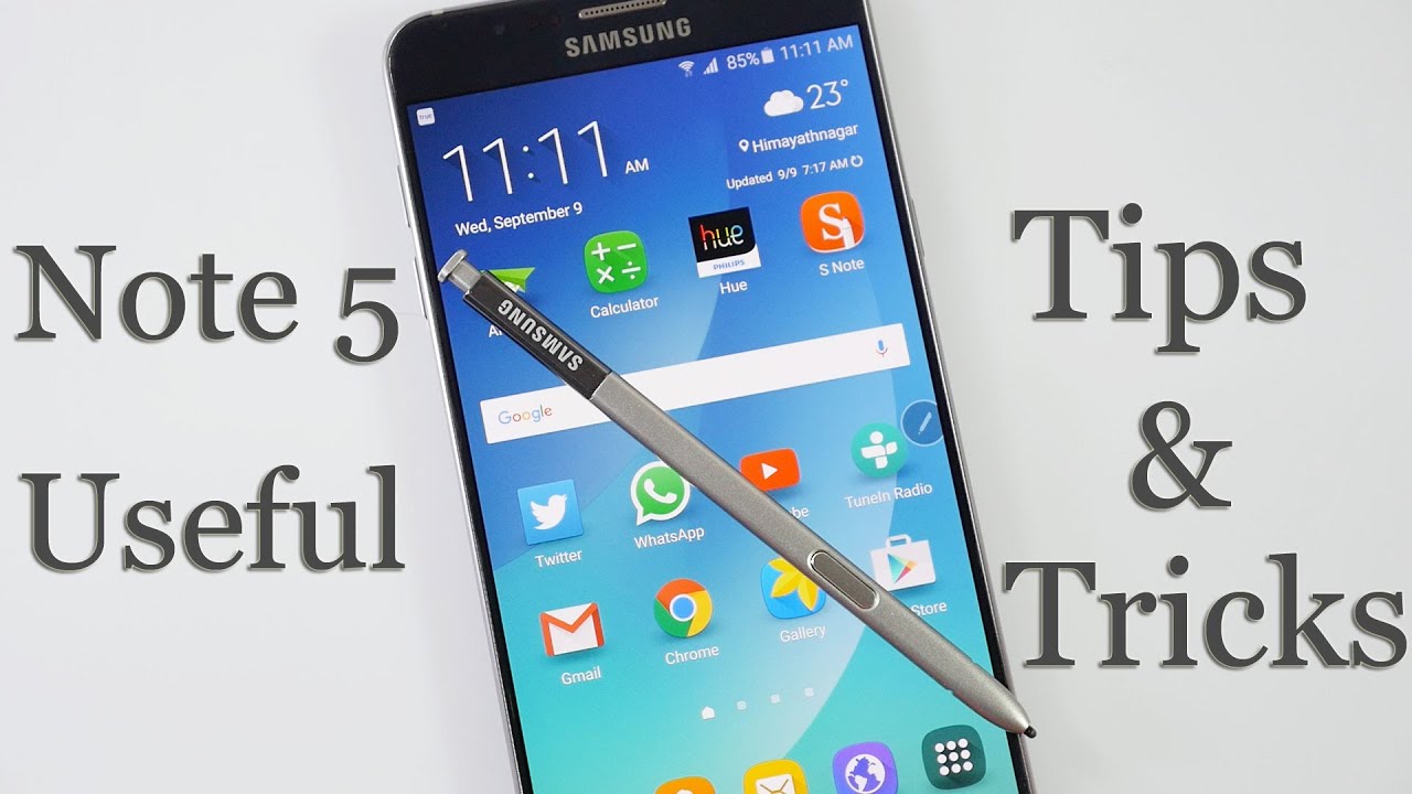 Samsung Galaxy Note 5 Useful Tips & Tricks - YouTube