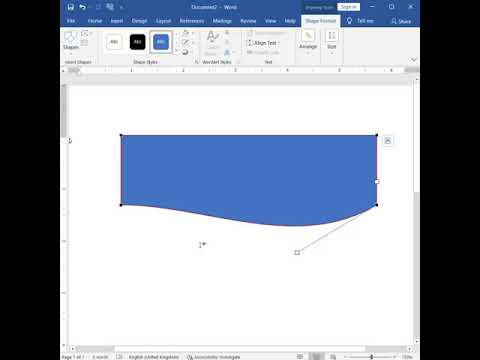 Shape Curve in Microsoft Word #short - YouTube