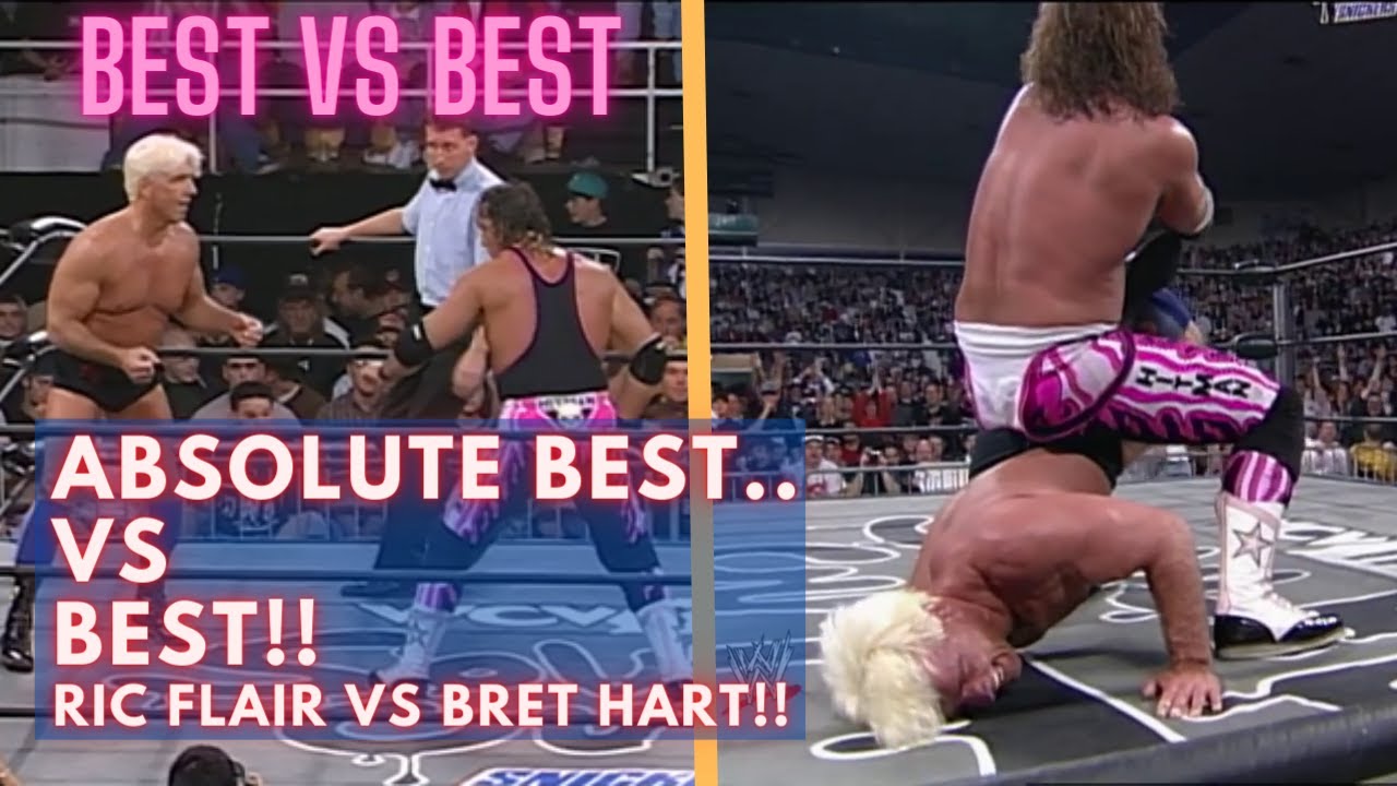Best vs The Best!! Bret Hart vs Ric Flair Souled Out 1998 - Wrestling ...