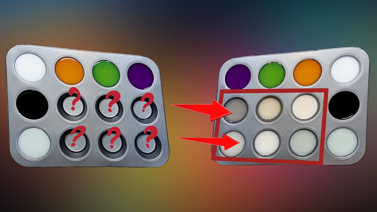 How to make soft and neutral colors by combining colors - YouTube