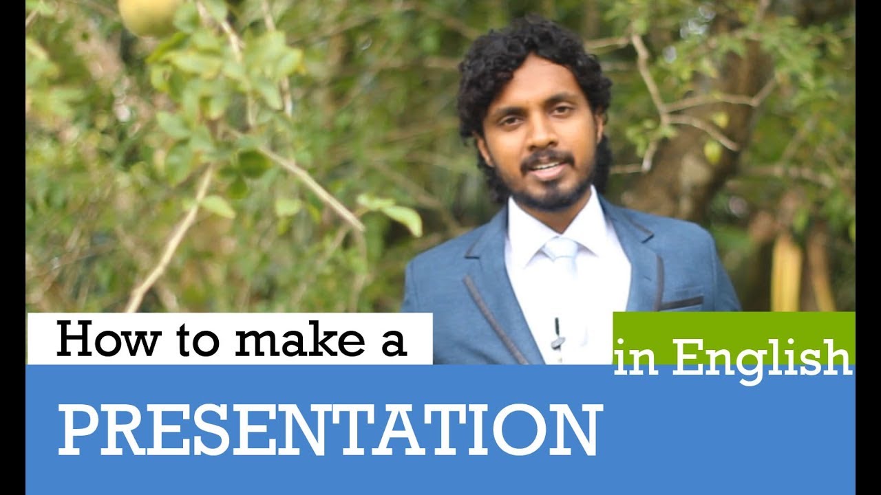How to make a presentation in English - YouTube