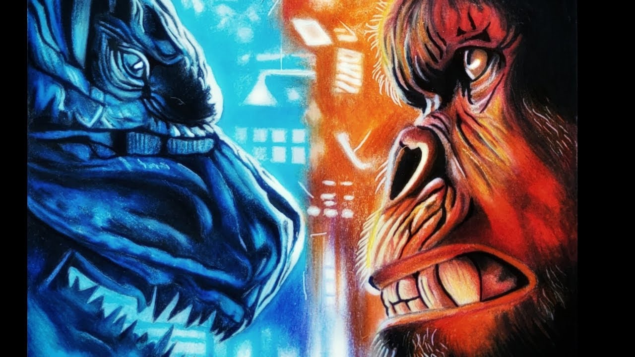 Godzilla Vs Kong Drawing Easy