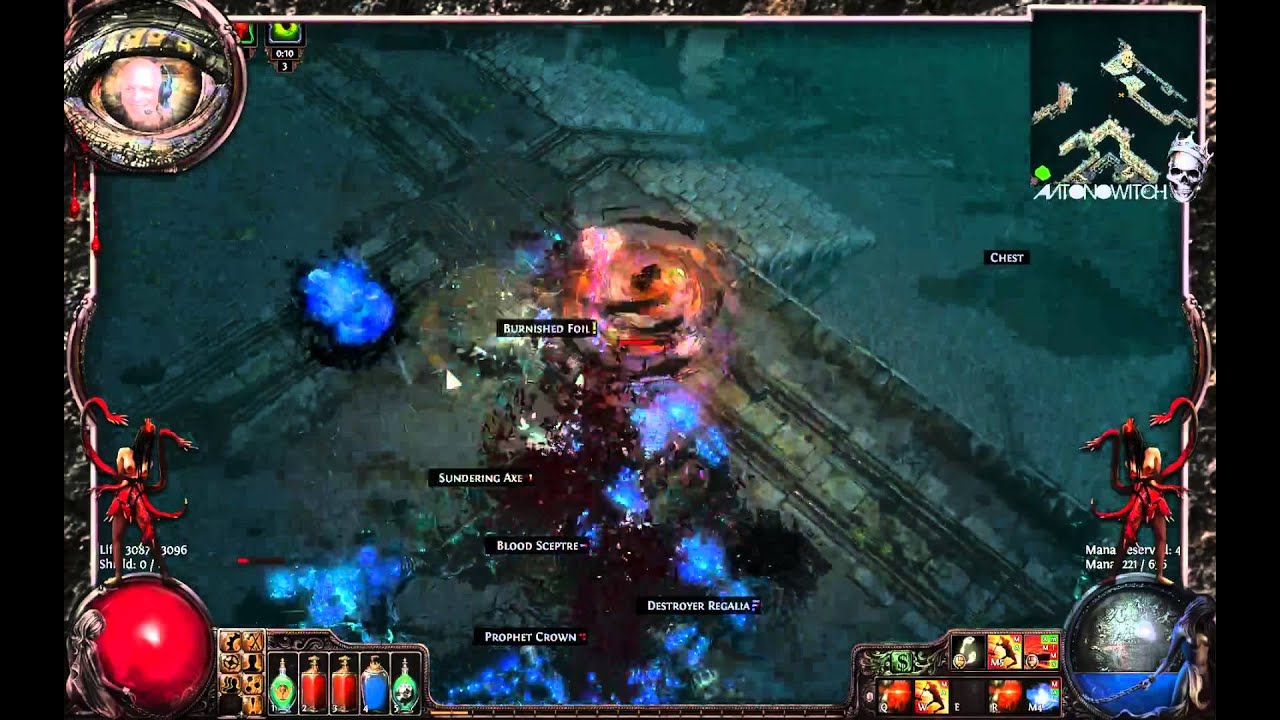 PoE cyclone / flicker strike / leap slam - YouTube