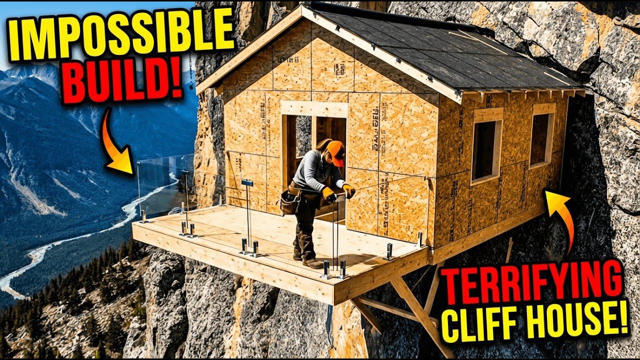3 Days Building an IMPOSSIBLE Cliff House Over the Abyss – Extreme ...