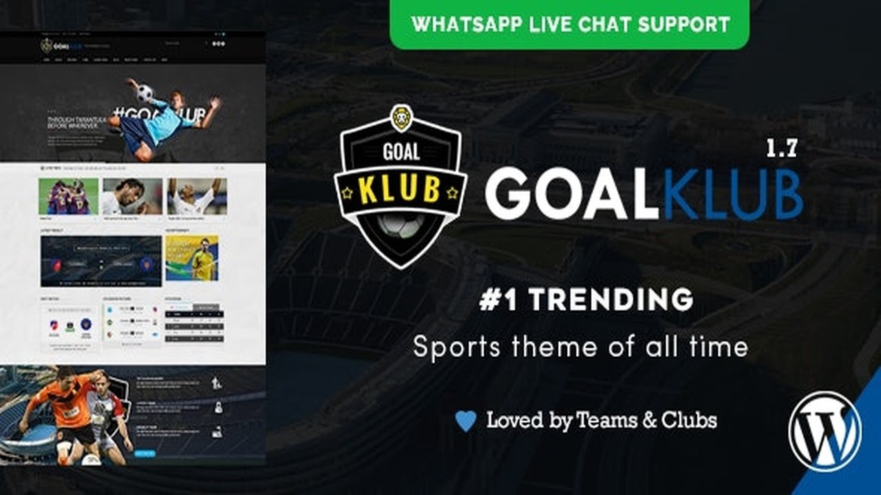 Goal Club | Sports & Events WordPress Theme Free Download - YouTube