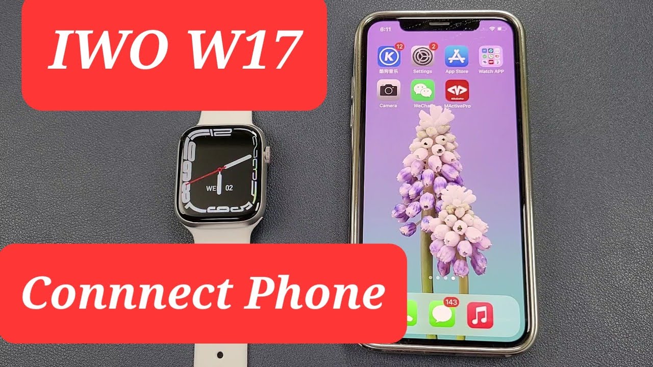 How IWO W17 Smartwatch Connect with Phone: APP Mactive Pro - YouTube