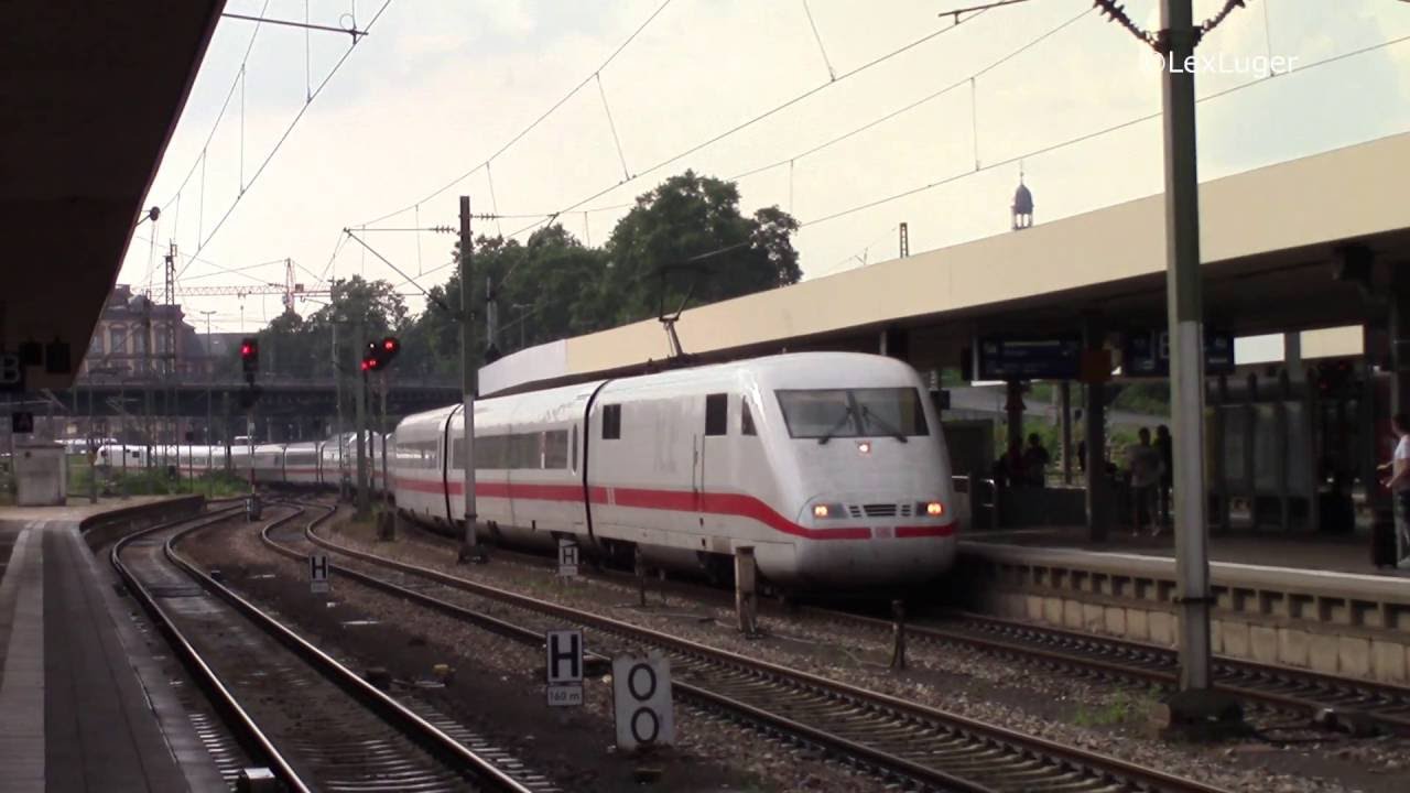 High Speed ICE 1 (BR 401) in Mannheim Hbf - YouTube
