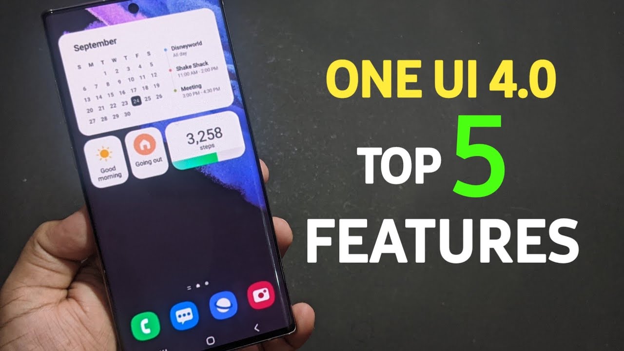 Samsung One UI 4.0 with Android 12 Update - Top 5 Features - YouTube