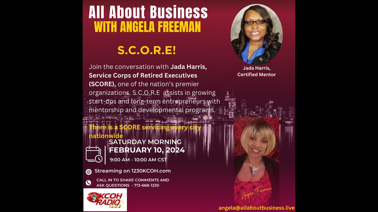 All About Business with Angela Freeman/Special Guest: Jada Harris ...