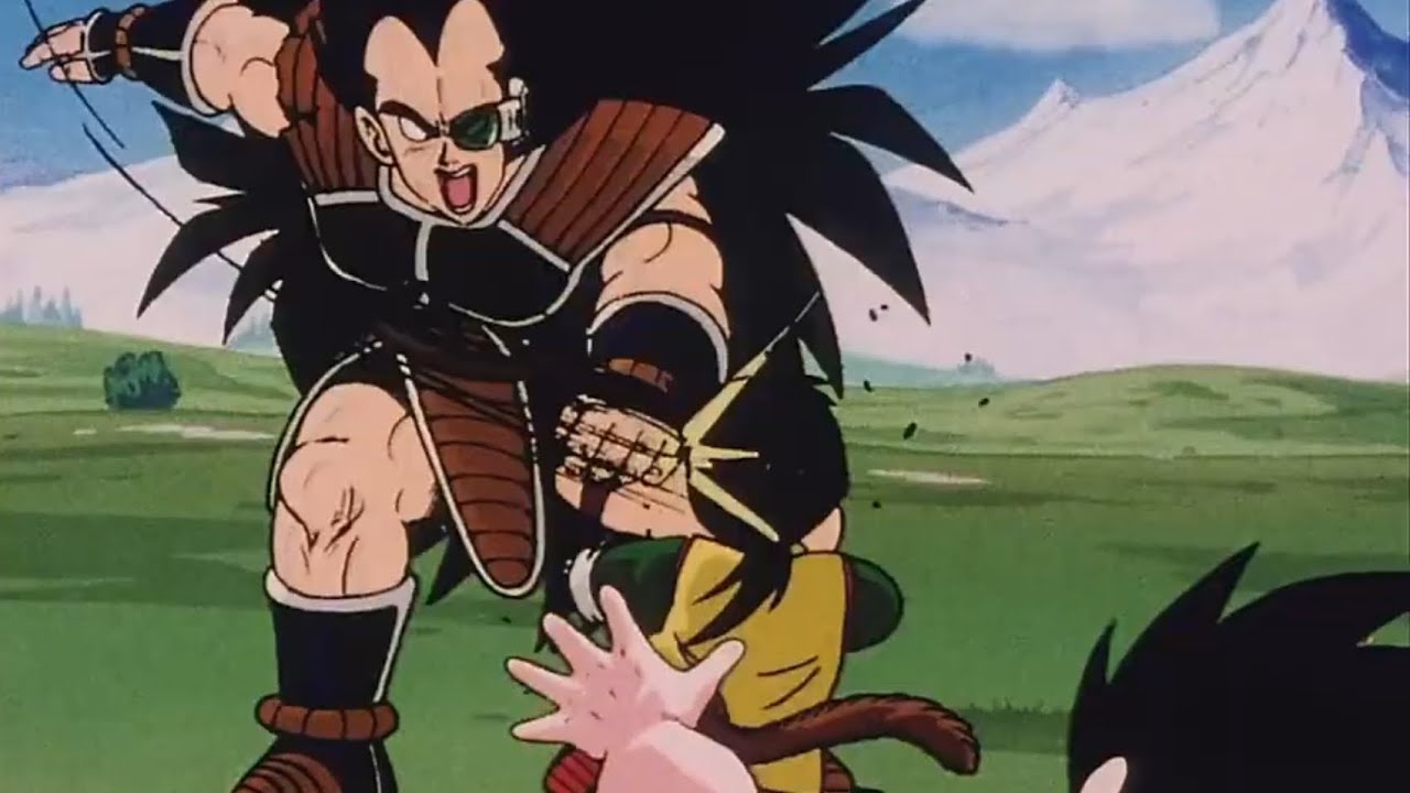 Dragon Ball Z (Ocean Dub UNCUT Project): Raditz hits Gohan ...