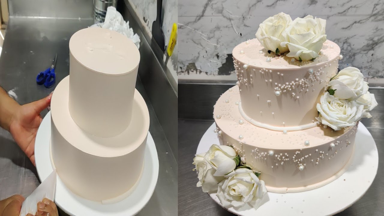 Engagement Cake Design ( How to Make ) engagement Step Cake | only cake ...