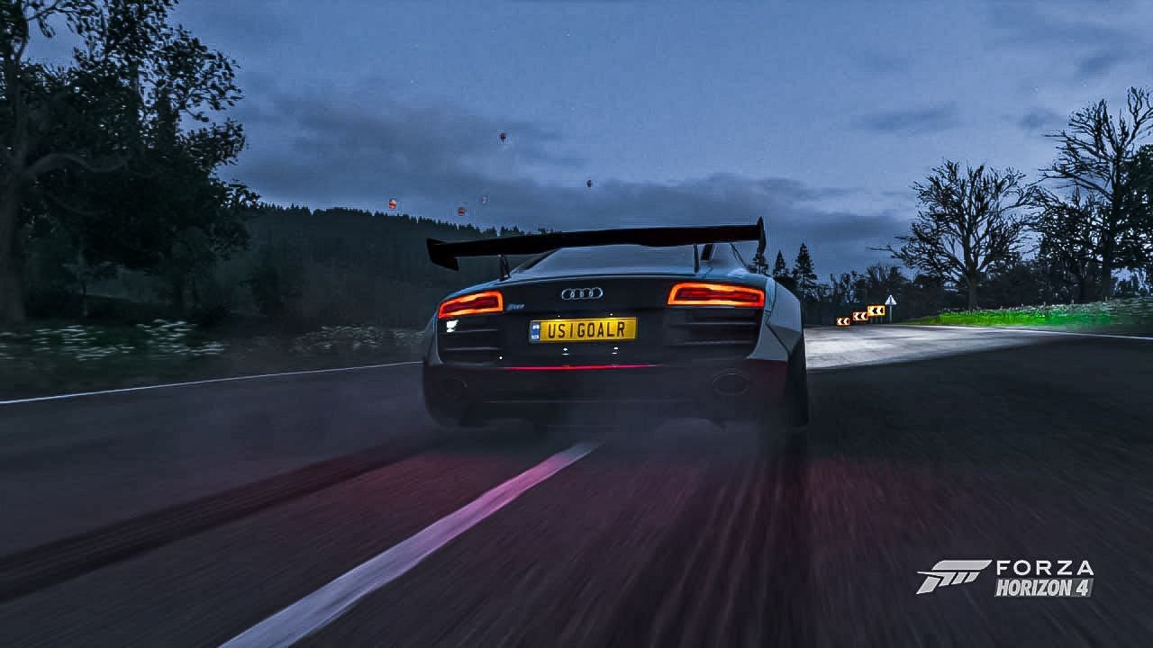 Audi R8 Coupe V10 Plus 5 2 FSI Quattro Race Tune Forza Horizon 4K 60fps ...