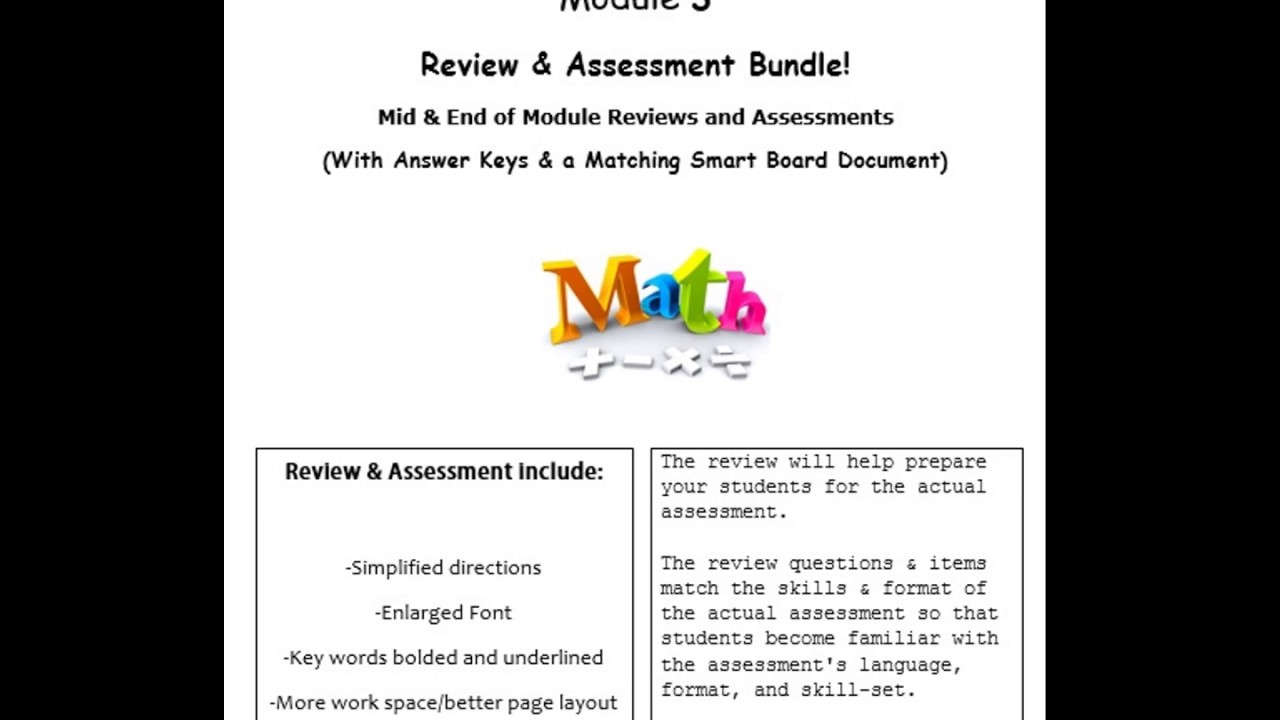 Grade 5, Module 3 Review and Assessment Bundle - YouTube