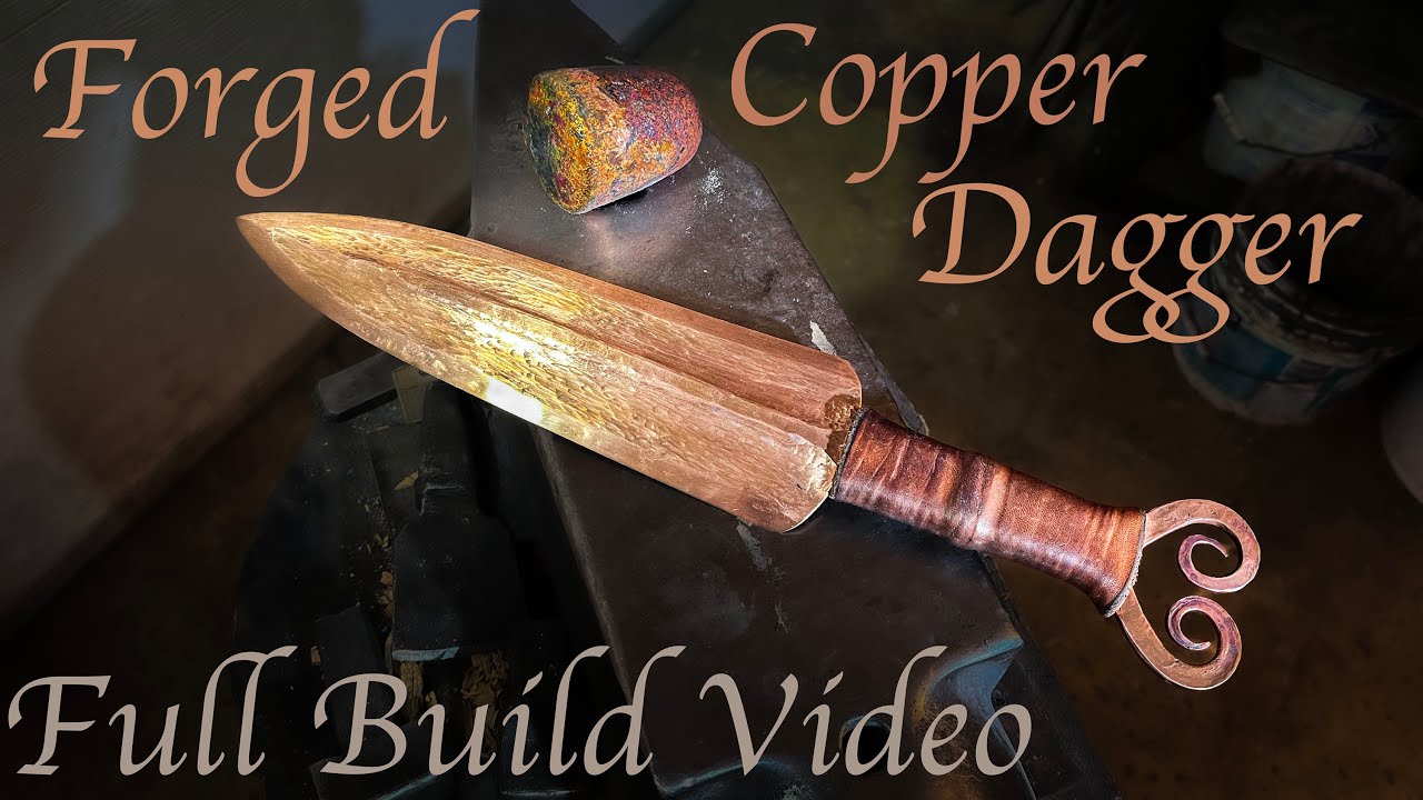 Forging a Copper Dagger - YouTube
