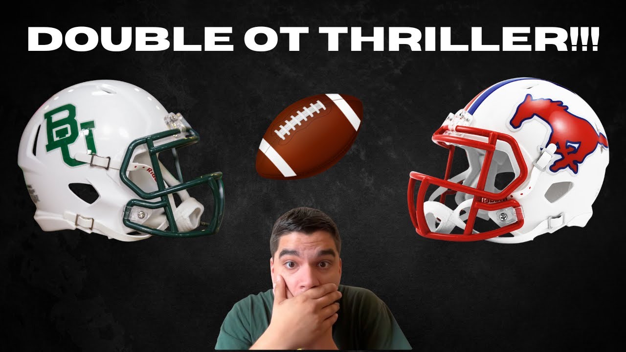 BAYLOR FAN REACTS to DOUBLE OVERTIME WIN vs #17 SMU Mustangs!!! - YouTube