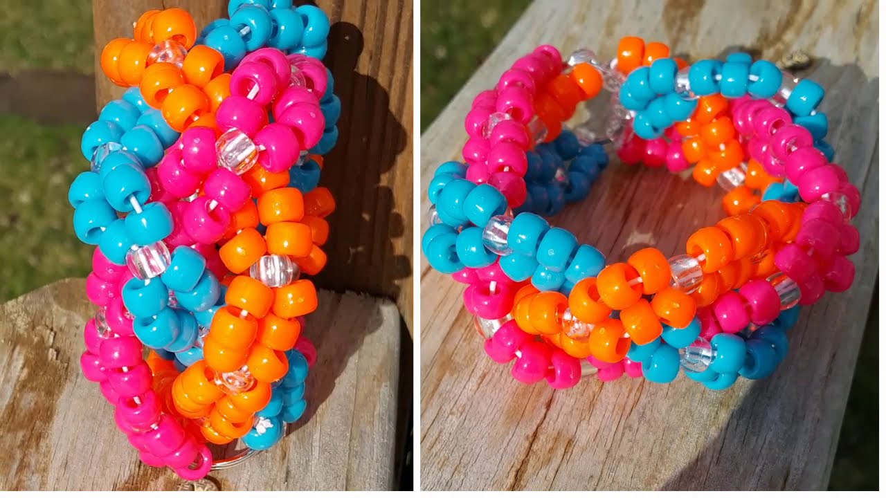Braided Xbase kandi cuff tutorial - YouTube