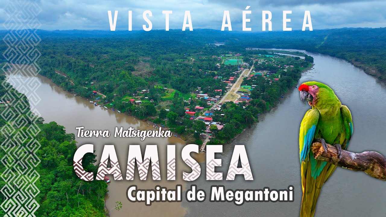 Vista AÉREA de CAMISEA - Capital de MEGANTONI - 2024 | Vuelo DRONE 1080 ...