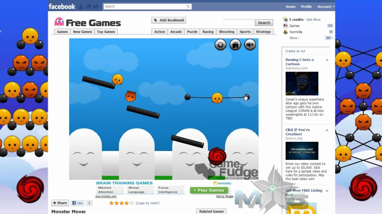Monster Mover Facebook Game Walkthrough - 11 - YouTube