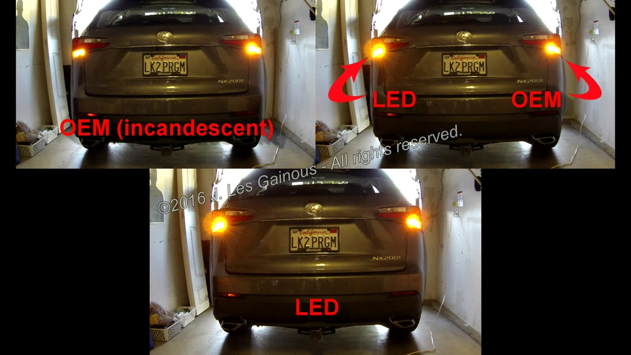 Lexus NX LED Rear Turn Signal Conversion - YouTube