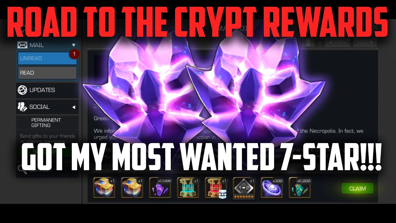 Road to the Crypt Rewards Opening - NO WAY!! GOT MY MOST WANTED CHAMP ...