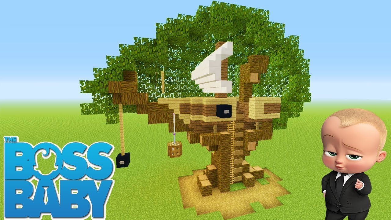 Minecraft Tutorial: How To Make The Boss Babys Tree House "Boss Baby ...